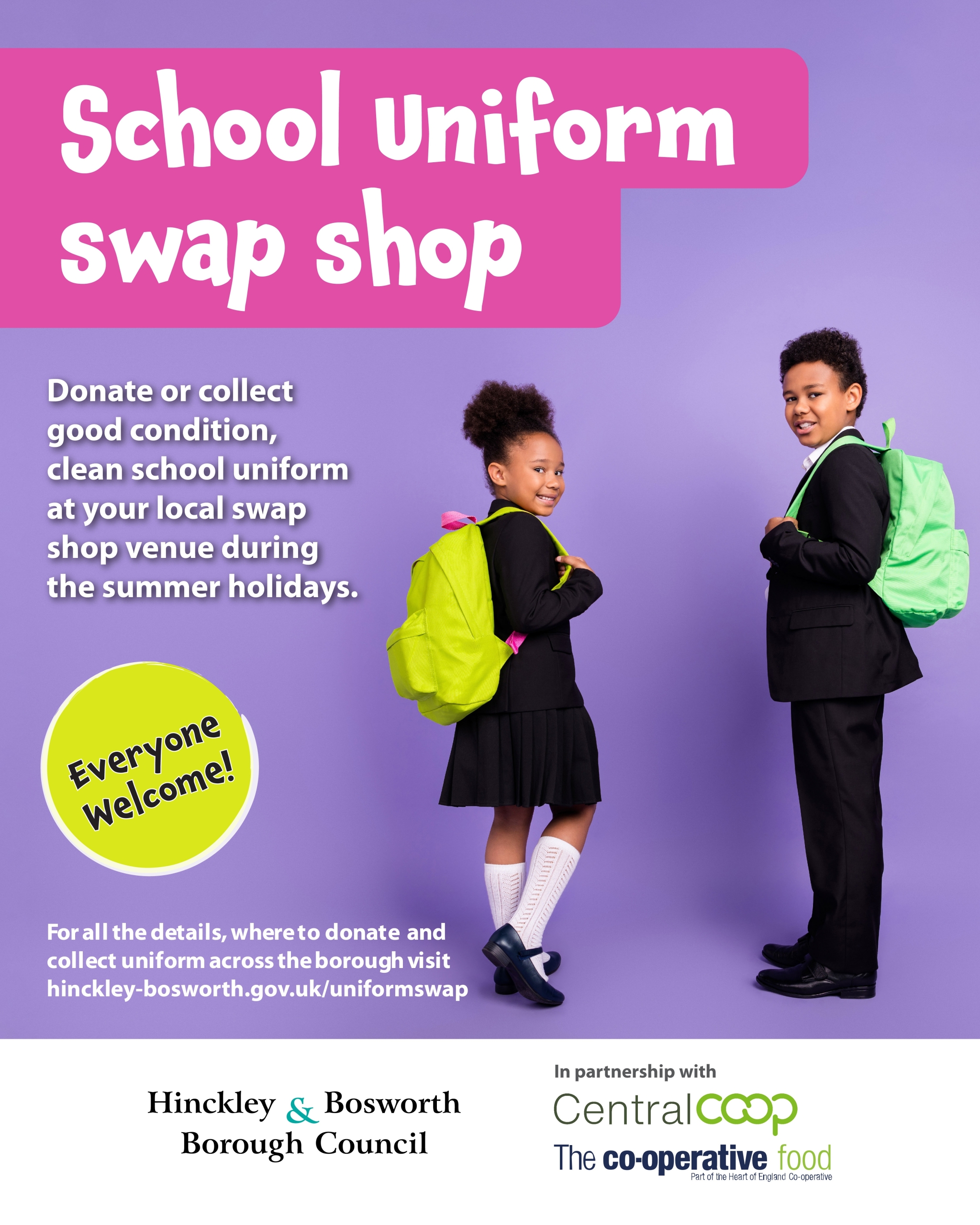 Uniform Swap Shop Launched by Borough Council – Sheepy Parish Council